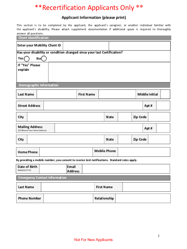 Fillable Online MTA Re-Certification Application Fax Email Print ...