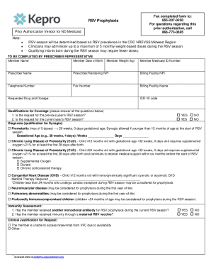 Fillable Online Prior Authorization Criteria for Fax Email Print ...