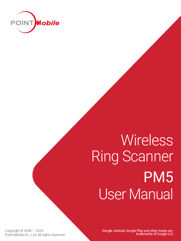 Fillable Online POINT Mobile PM5 Bluetooth Scanner User Manual - device.report Fax Email Print ...