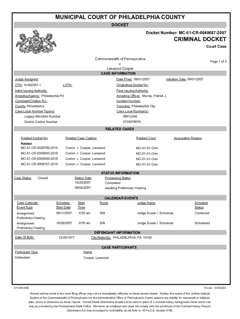 Fillable Online Lenwood Cooper Fax Email Print - pdfFiller