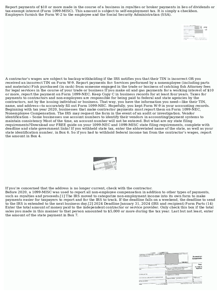 Fillable Online IRS Form 1099-NEC Free PDF Template Fax Email Print ...