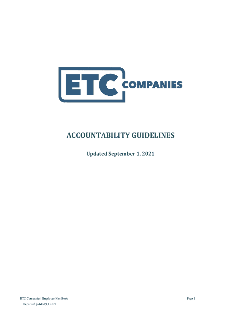 Fillable Online ACCOUNTABILITY GUIDELINES Fax Email Print - pdfFiller