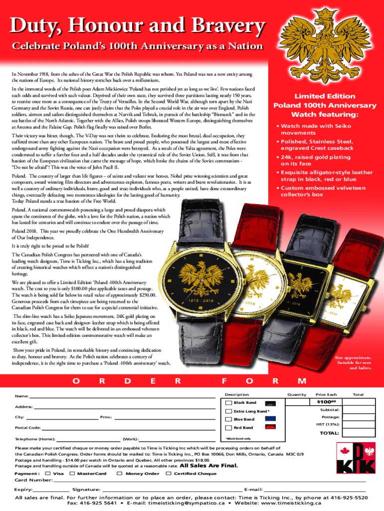 Fillable Online Statement marking the 102nd Anniversary of Polish ...