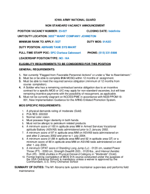 Fillable Online Fillable Online IOWA ARMY NATIONAL GUARD NON ... Fax ...