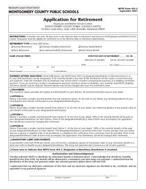 Fillable Online Retirement Forms Checklist Fax Email Print - pdfFiller