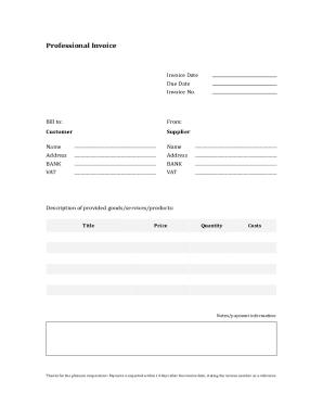 Fillable Online Editable, basic invoice templates you can download Fax ...