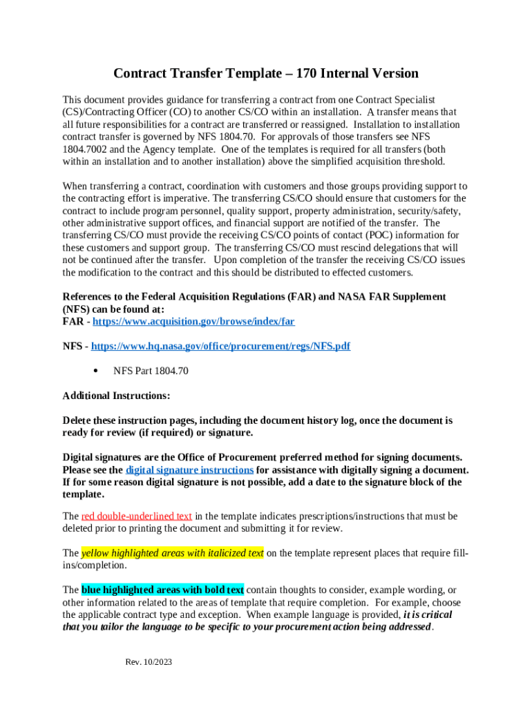 NASA/Goddard Space Flight Center's (GSFC) Procurement ... Doc Template ...