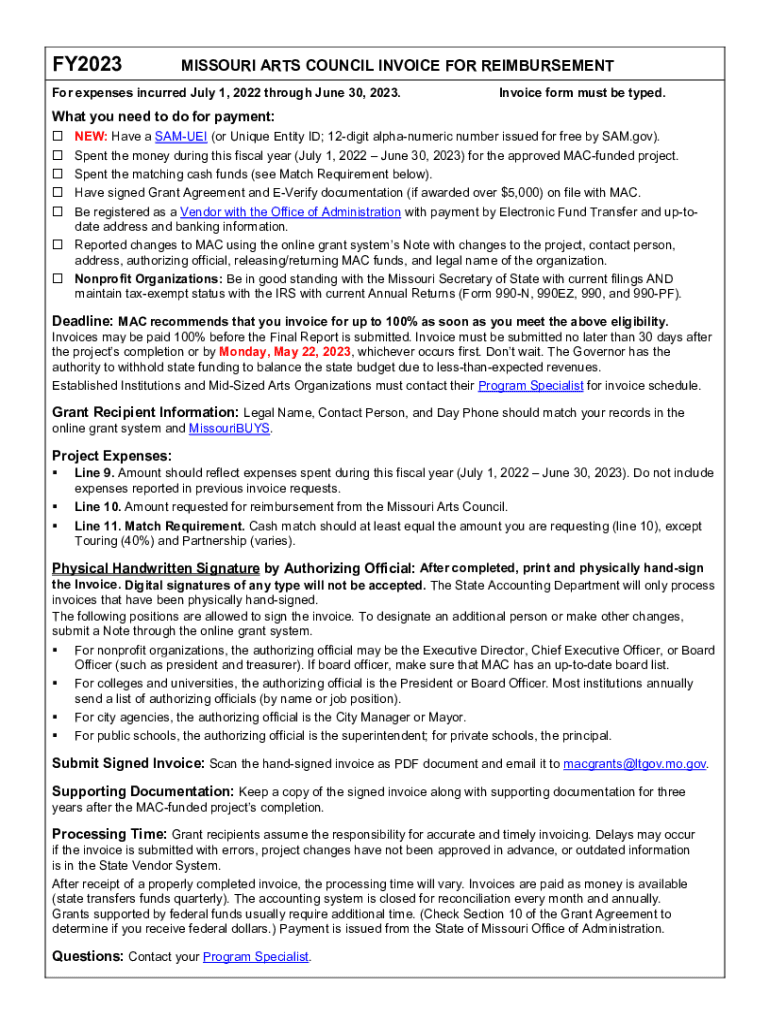 Fillable Online PAGE TWO LCC Grant Invoice Form Fax Email Print - pdfFiller