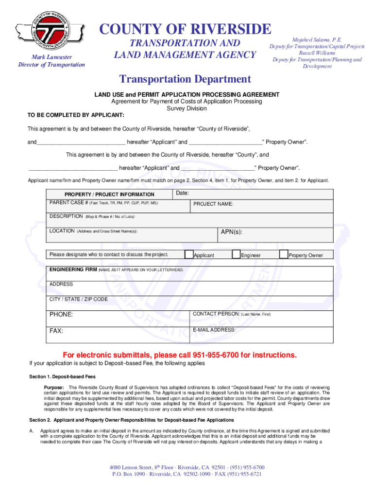 Fillable Online Org ChartCounty of Riverside Transportation Department ...
