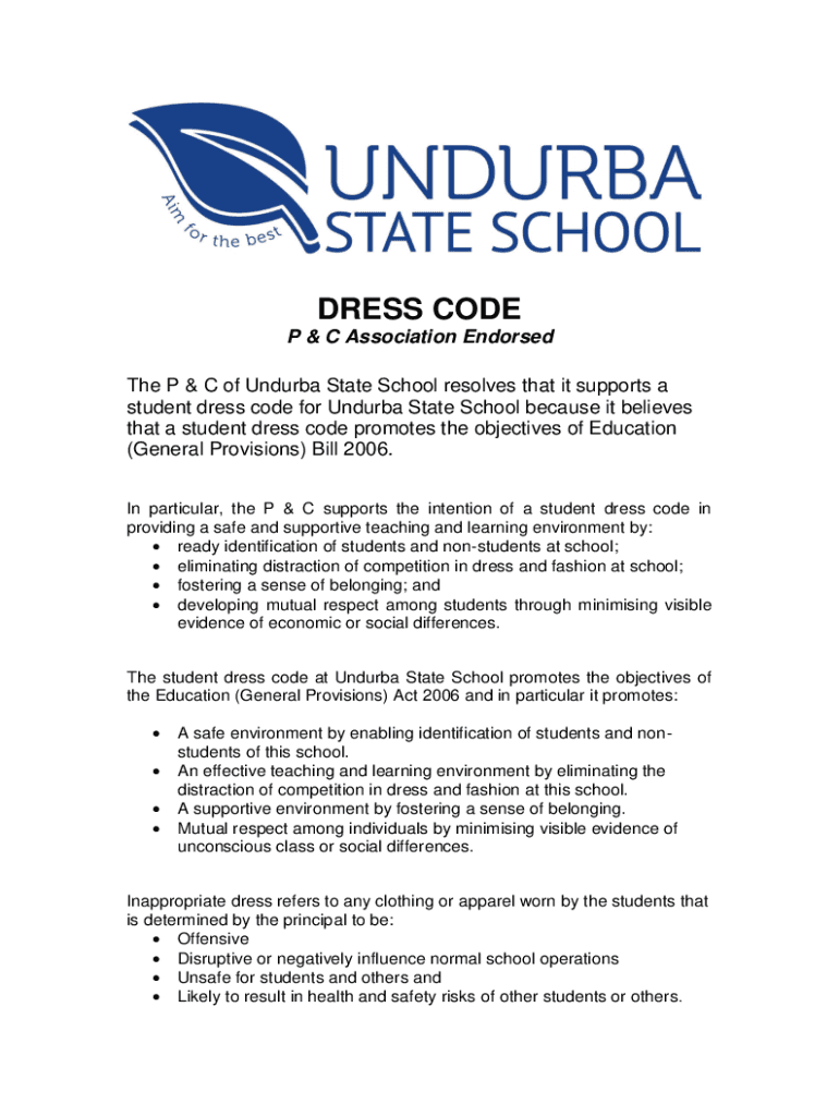 Fillable Online undurbass eq edu What Is Dress Code Policy? Types ...