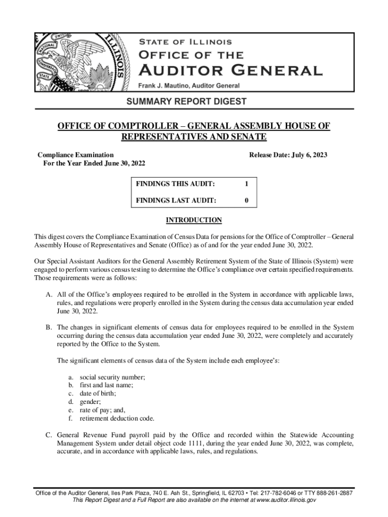 Fillable Online Statement of financial Affairs of the General Assembly ...