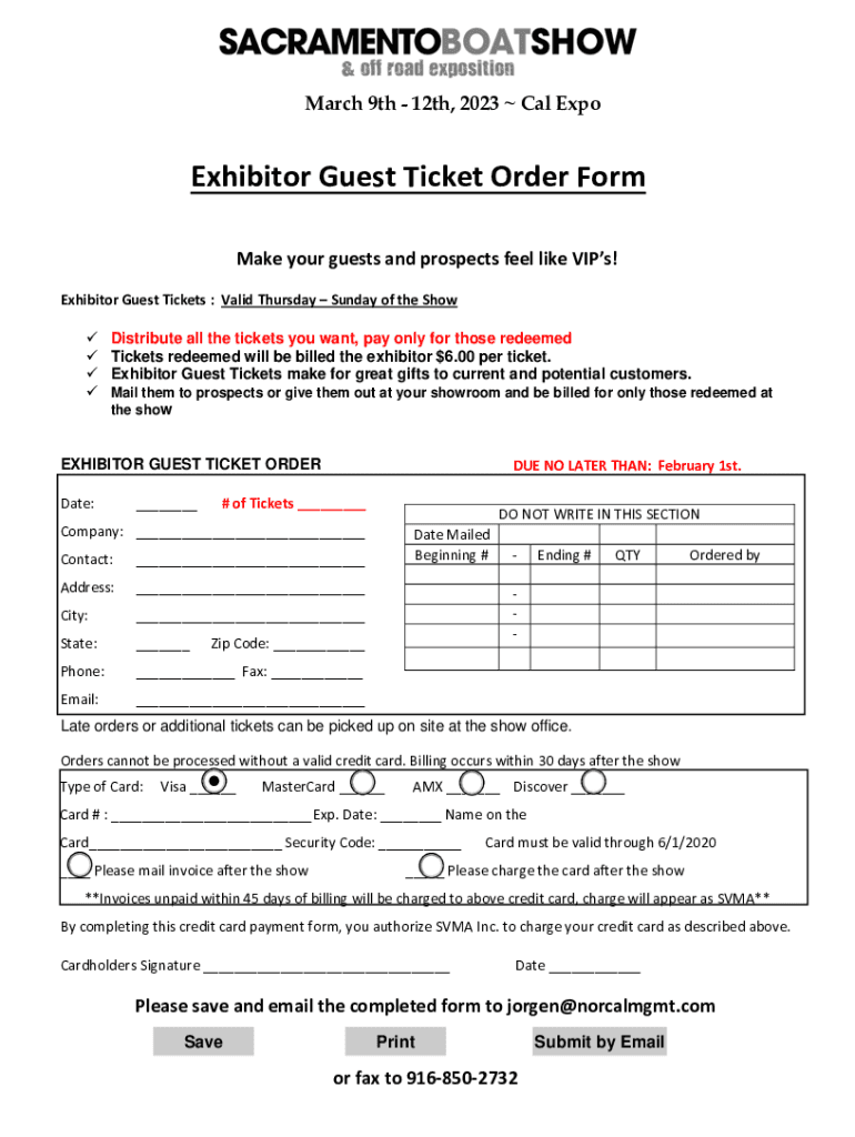 Fillable Online Badge Registration, Exhibitor Guests (formerly VIP's) - IAAPA Fax Email Print ...