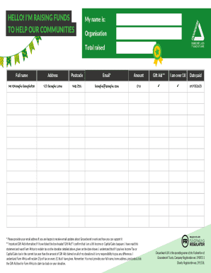 Fillable Online Sponsorship Form Additional Sheets Fax Email Print ...