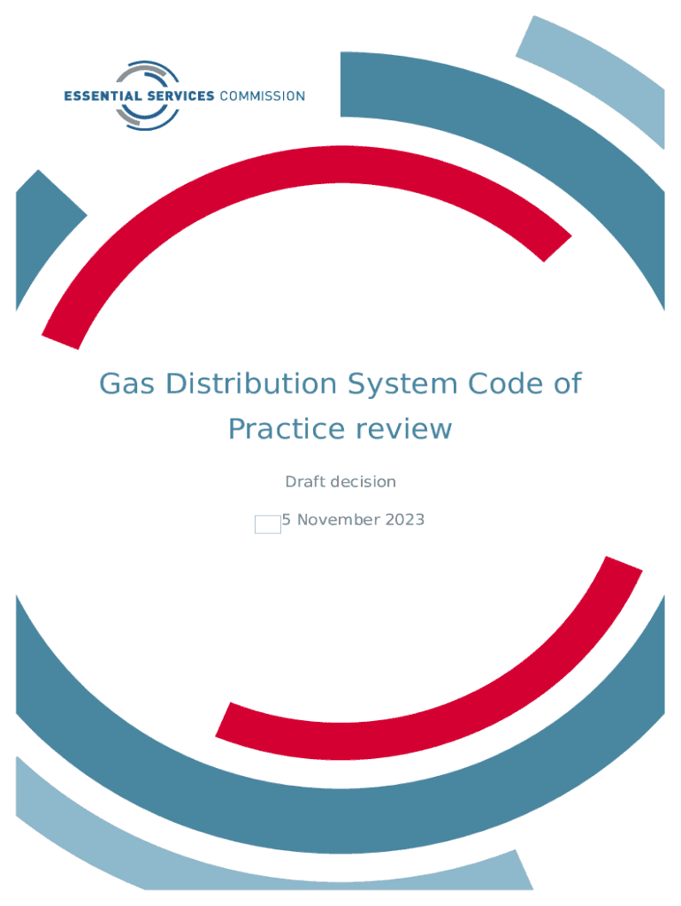 Gas Distribution System Code of Practice review Doc Template | pdfFiller