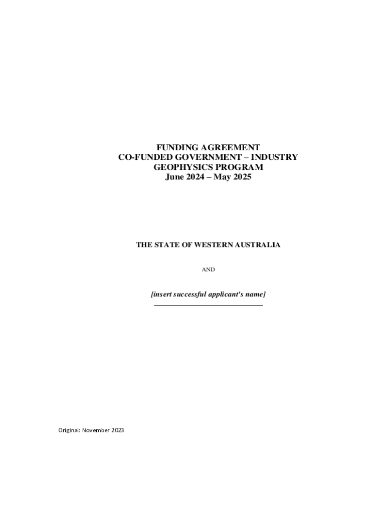 Fillable Online Co-funded Geophysics Program Guidelines for Submission ...