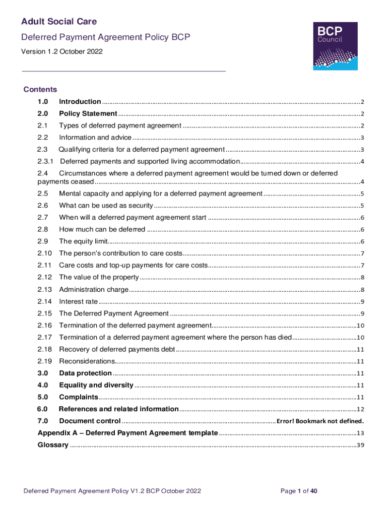 Fillable Online Deferred payment agreement Information Sheet Fax Email ...