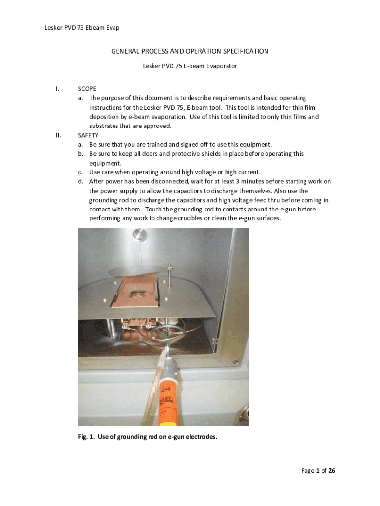 Fillable Online aggiefab tamu PRO Line PVD 75 Thin Film Deposition ...