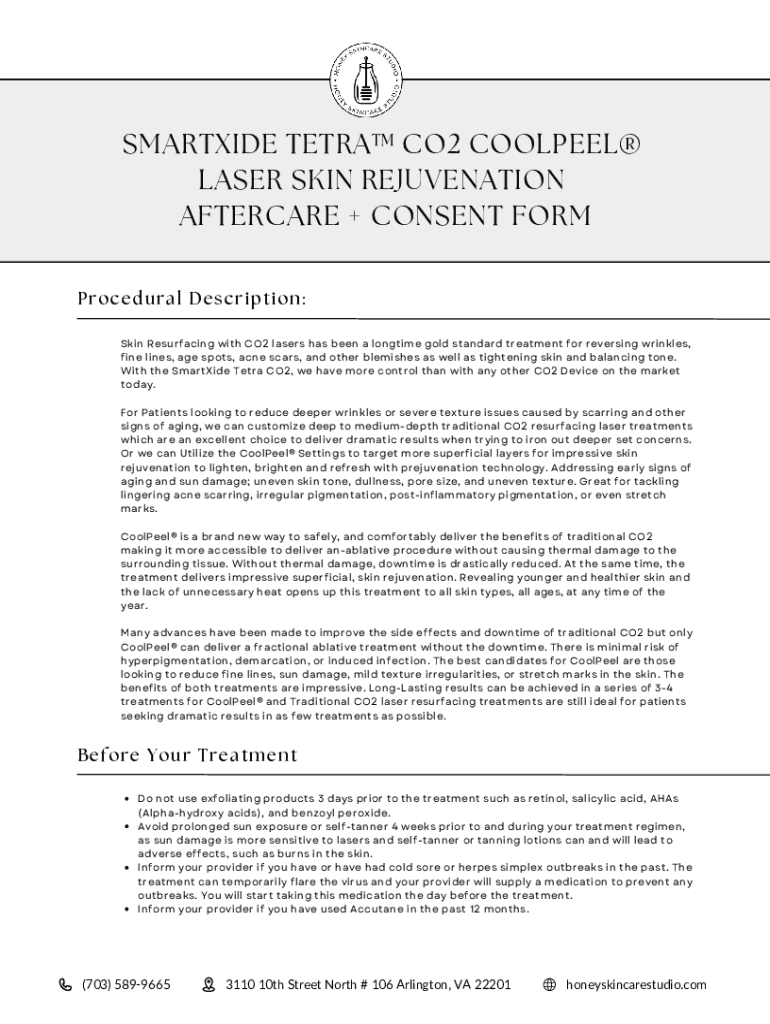 Fillable Online Cool Peel Consent Form Fax Email Print - pdfFiller
