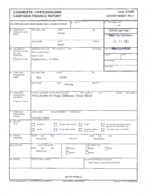 Fillable Online The C/OH Instruction Gu ide explains how to complete ...