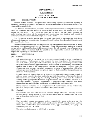 Fillable Online Appendix B-1Lighting Standards - Caltrans - CA.gov Fax Email Print - pdfFiller