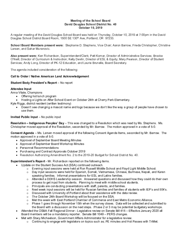 Fillable Online Stephens, Vice Chair; Aaron Barrow, Frieda Christopher ...