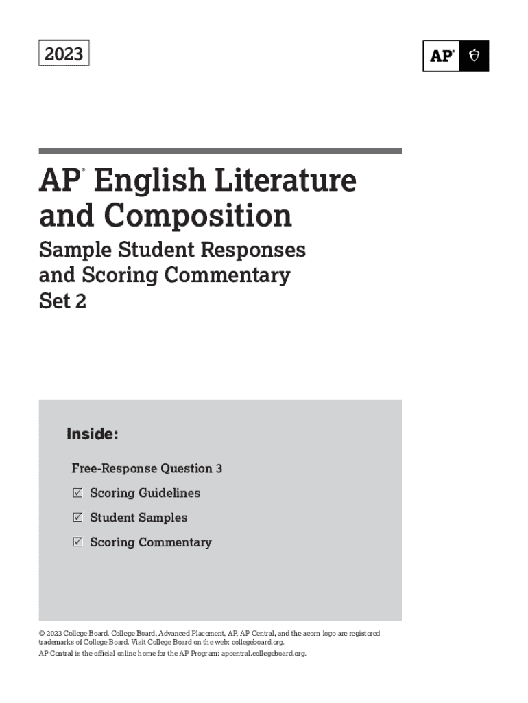 Fillable Online AP English Literature and Composition - AP Central Fax Email Print - pdfFiller