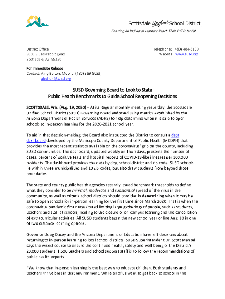 Fillable Online SUSD Parents to Be Surveyed on Reopening Plans Fax Email Print - pdfFiller