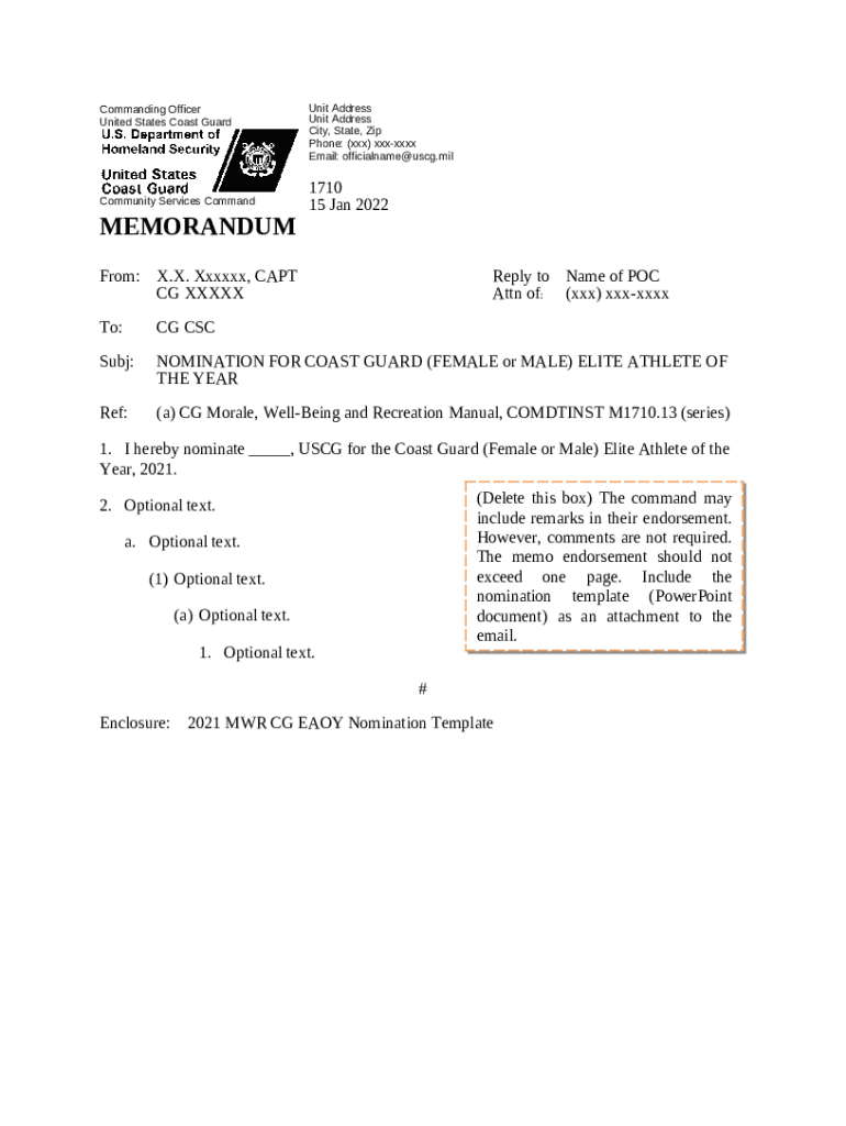 United States Coast Guard Organization Chart Doc Template | pdfFiller