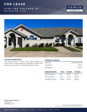 Fillable Online Single Tenant Lease Brochure Fax Email Print - pdfFiller