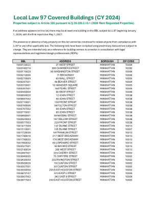 Fillable Online Local Law 97 Covered Buildings - Sustainable Buildings ...