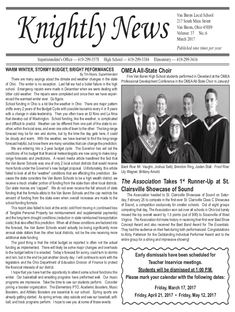 Fillable Online OMEA All-State Choir The Association Takes 1st Runner ...