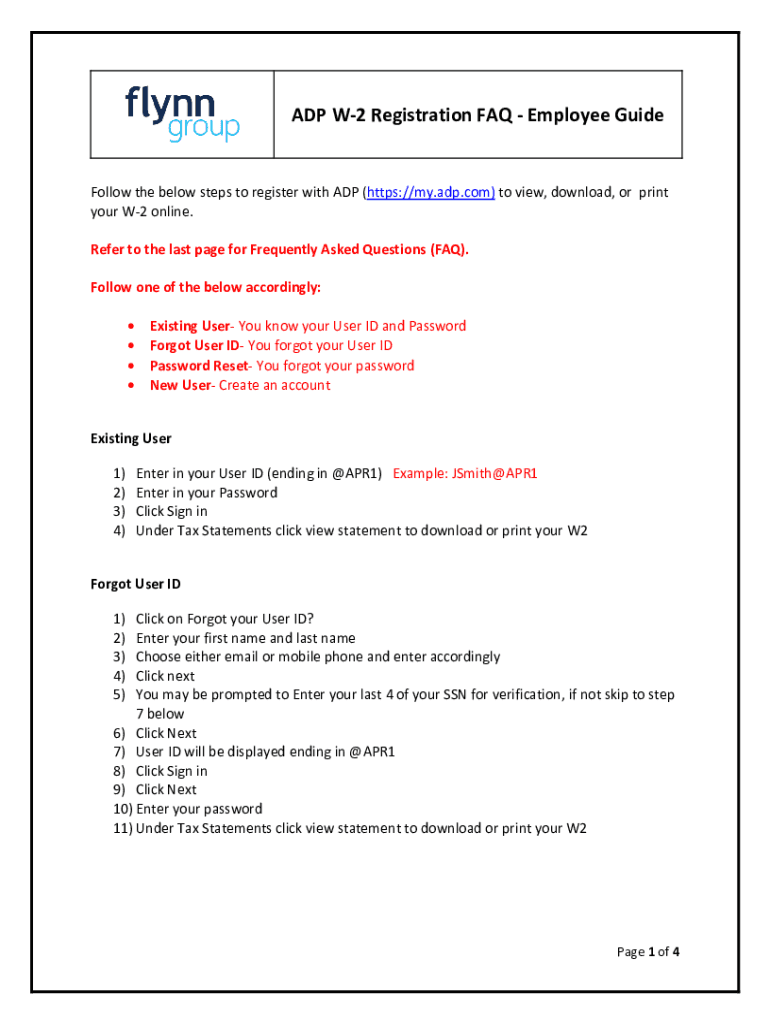 Fillable Online Viewing and Printing W-2 Form in ADPHuman Resources Fax ...