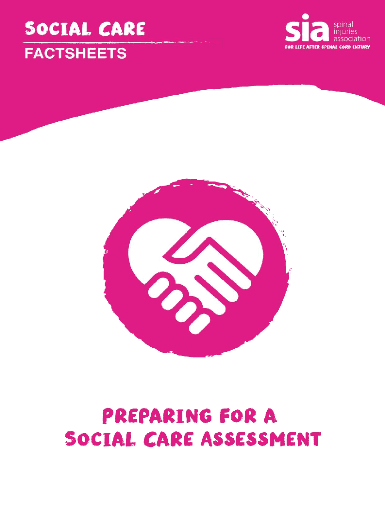 Fillable Online Getting a care needs assessment - Social care and ...