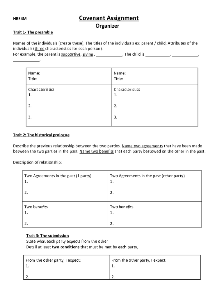 Fillable Online 6b. Covenant Assignment organizer Fax Email Print - pdfFiller