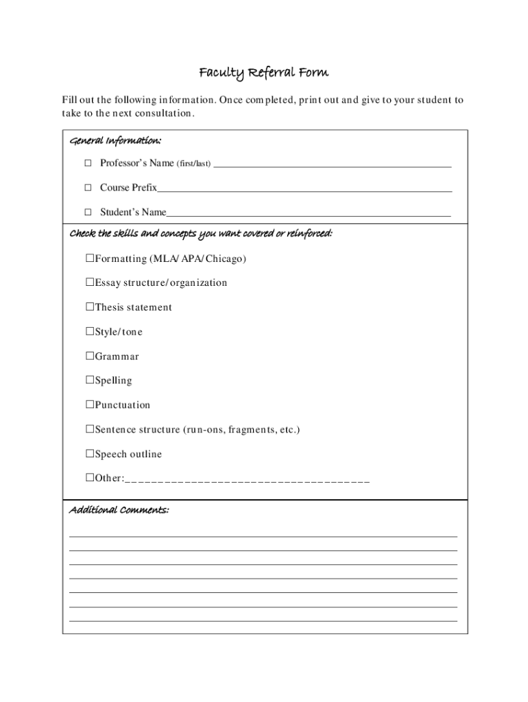 Fillable Online Fill out the following information Fax Email Print ...