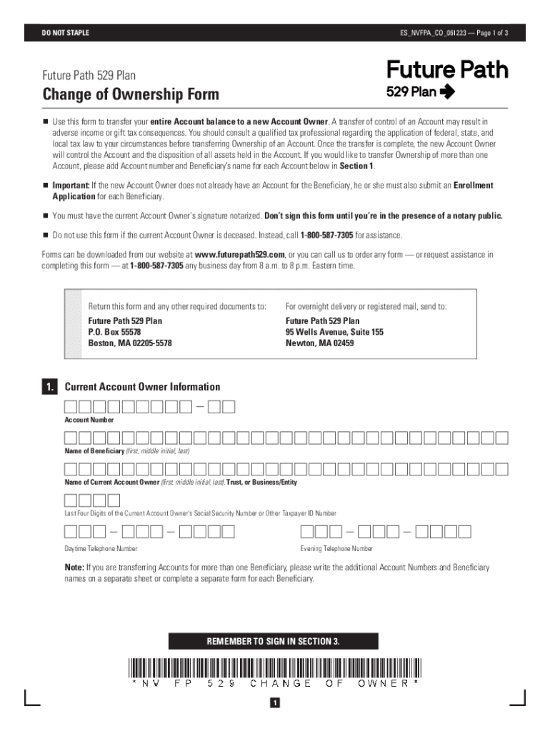 Fillable Online 529 Forms & Applications for Savings Plan Fax Email ...