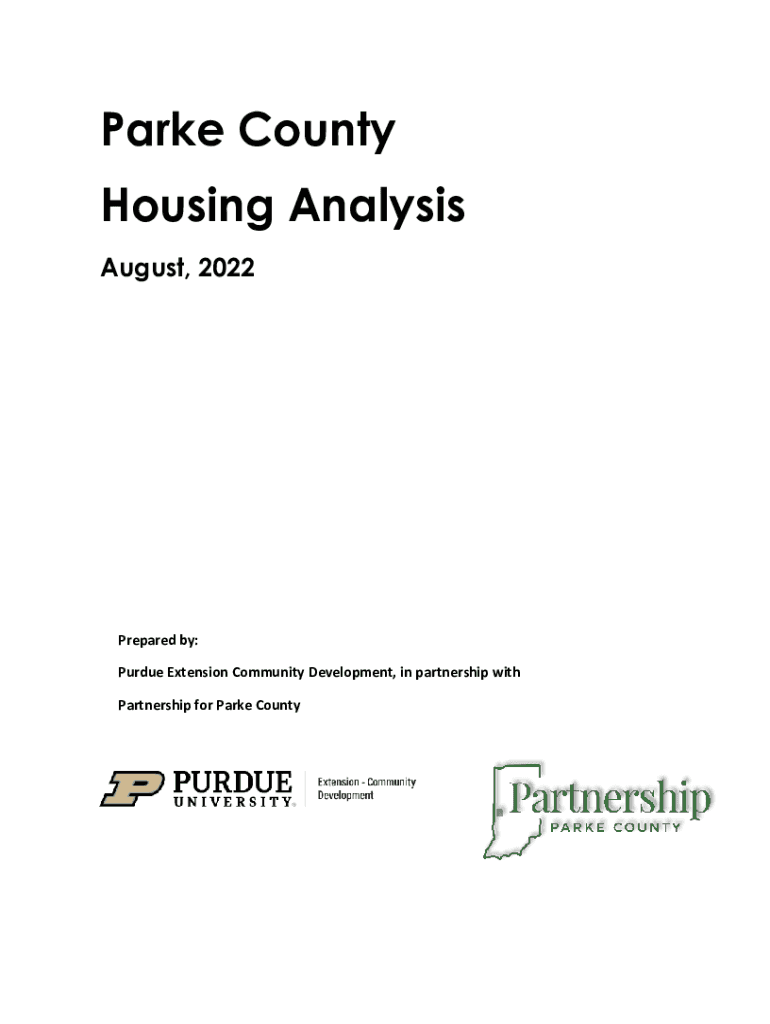 Fillable Online extension purdue Purdue Extension to address housing concerns in Parke County ...