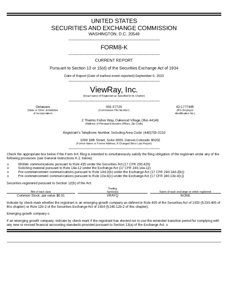 ViewRay, Inc. ( - cloudfront.net Doc Template | pdfFiller
