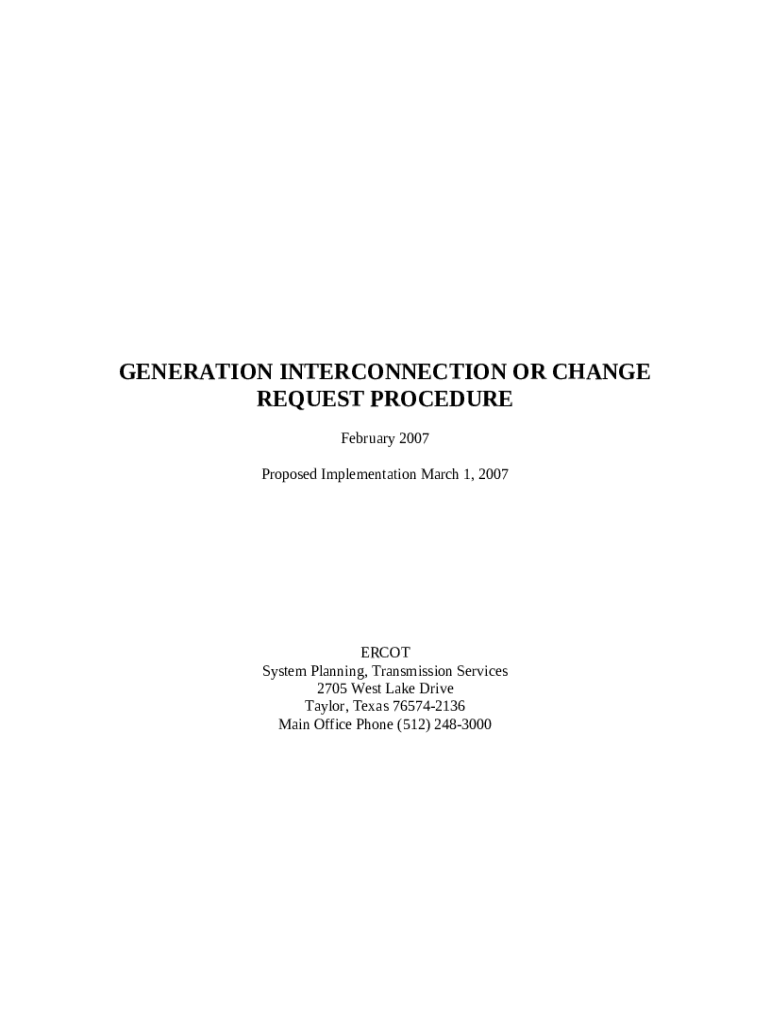 Fact SheetImprovements to Generator Interconnection ... Doc Template | pdfFiller