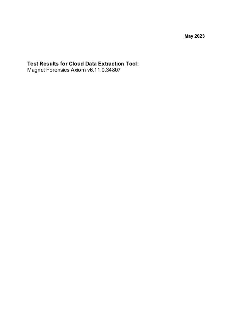 Fillable Online How to Acquire and Analyze Cloud Data with Magnet ...
