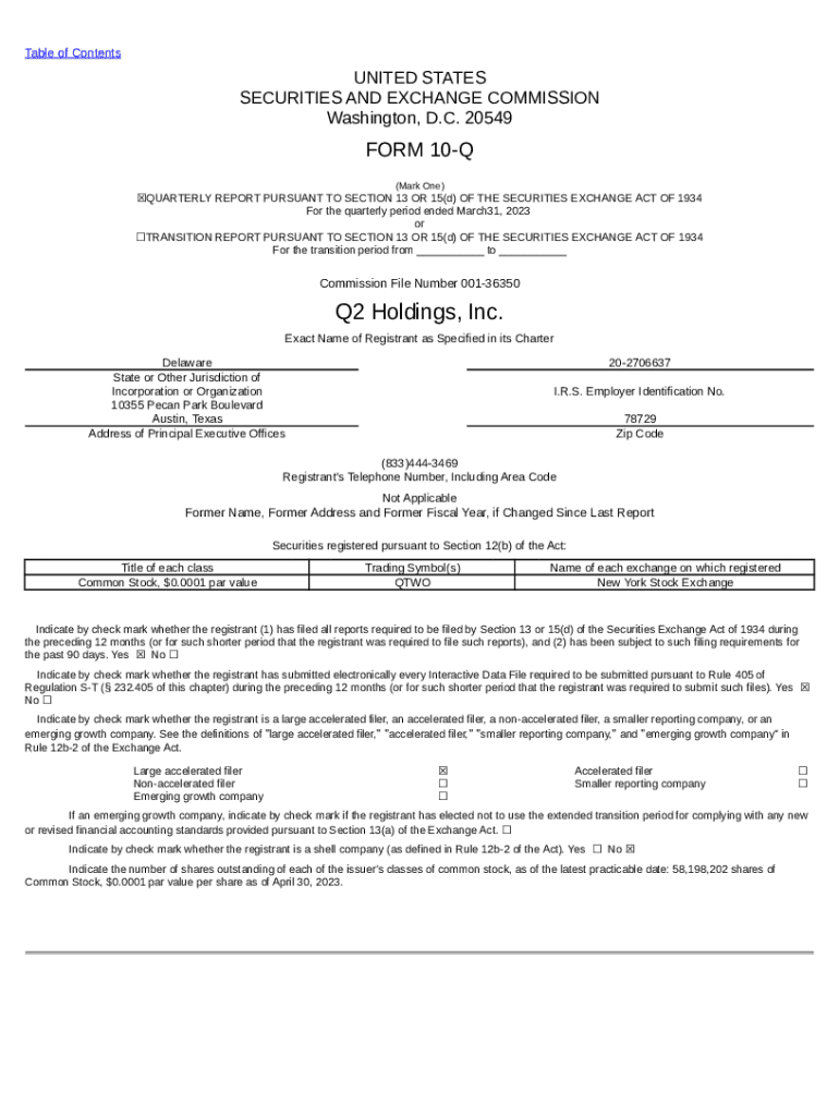 Q2 Holdings, Inc. ( - cloudfront.net Doc Template | pdfFiller
