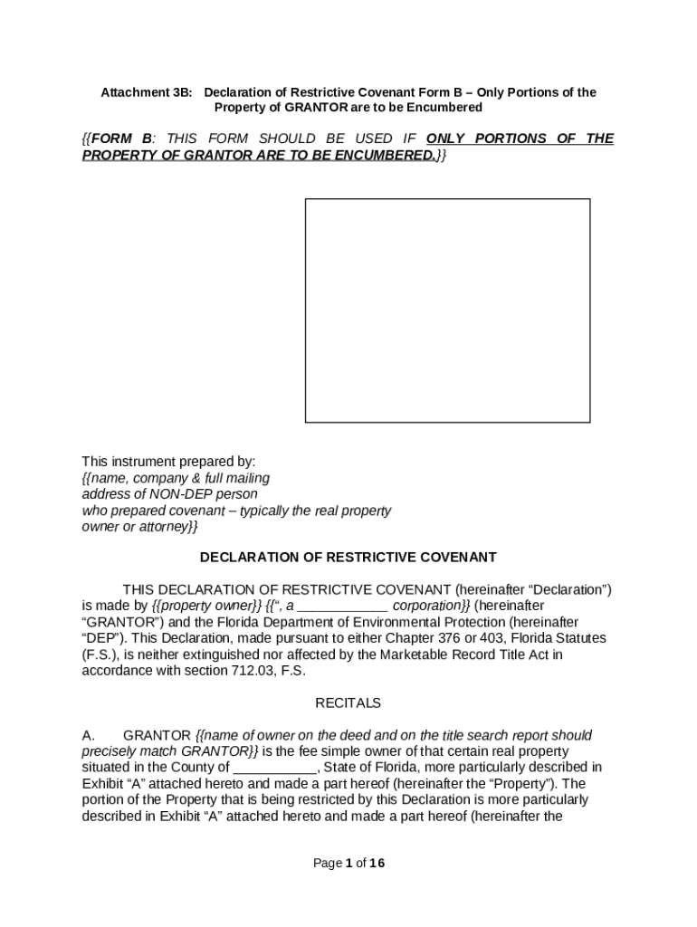 model deed restriction - USACE Philadelphia District Doc Template ...