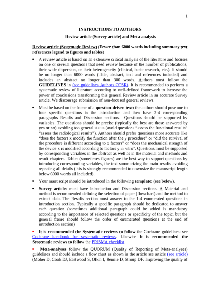 (PDF) How to Do a Systematic Review: A Best Practice ... Doc Template | pdfFiller