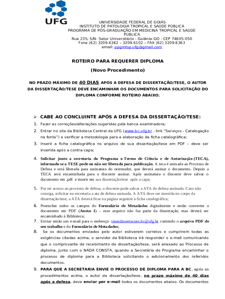 IPTSP - Instituto de Patologia Tropical e Sade Pblica Doc Template ...