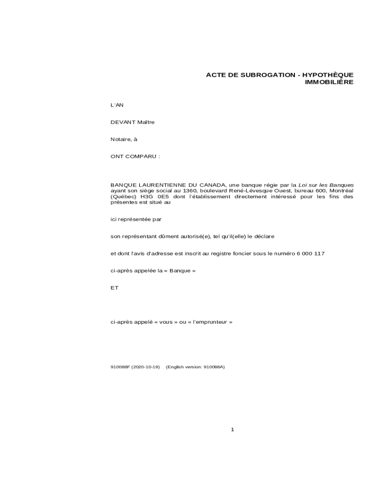 ACTE DE PRT Doc Template | pdfFiller