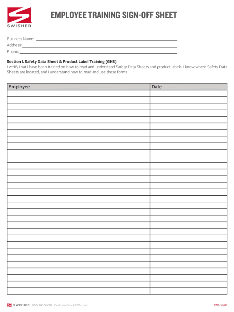 Fillable Online Sign Off Sheet Form. Business Fax Email Print - pdfFiller