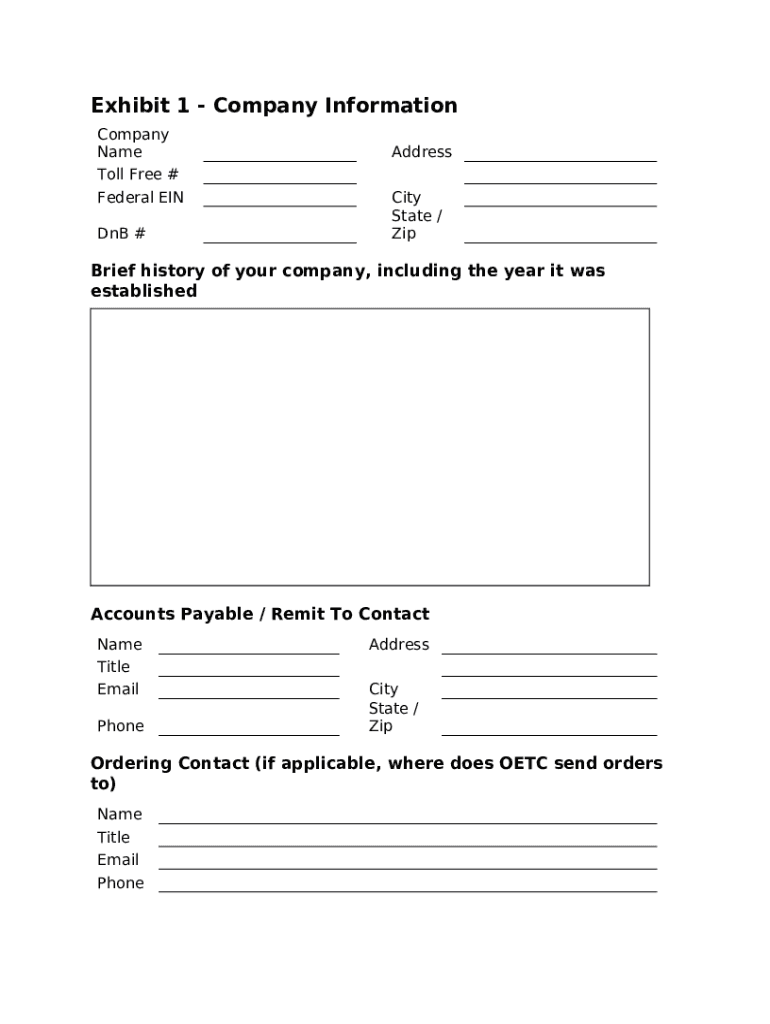 Hanbury Evans Wright Vlattas + Company -MA-Exhibit 1 Doc Template | pdfFiller