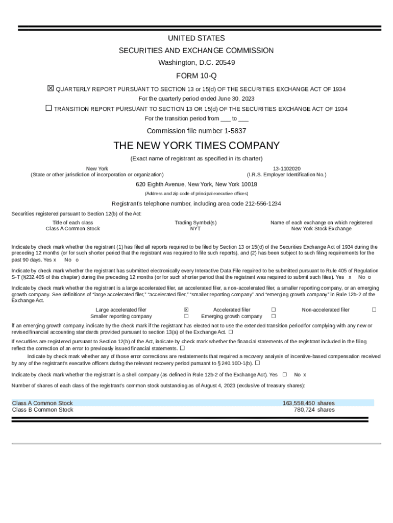 Registrant's telephone number, including area code 212-556-1234 Doc ...