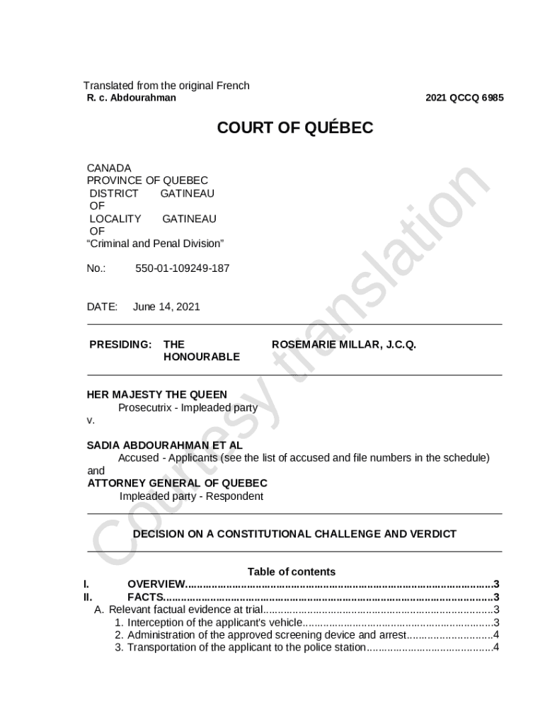 Breaking: Quebec Superior Court strikes down parts of Bill 21 - blogue ...