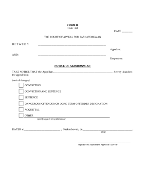 8 - Notice of Abandonment Rule 45 - NET Doc Template | pdfFiller